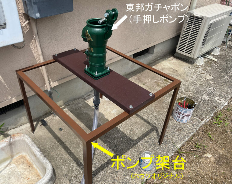 既に有る井戸を再利用する 井戸の調査と手押しポンプ設置 | ホウワ